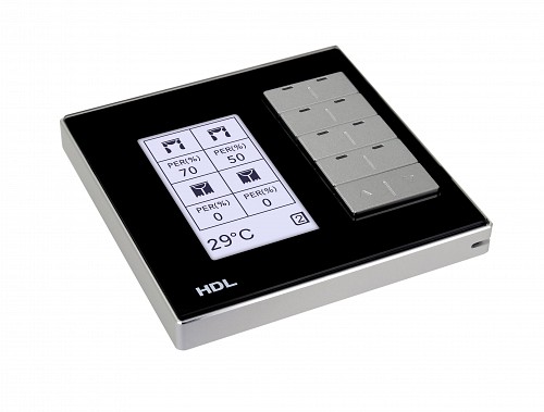 HDL Smart Panel Modern Series DLP Black M/DLP04.1-A2-48 - UBUCY